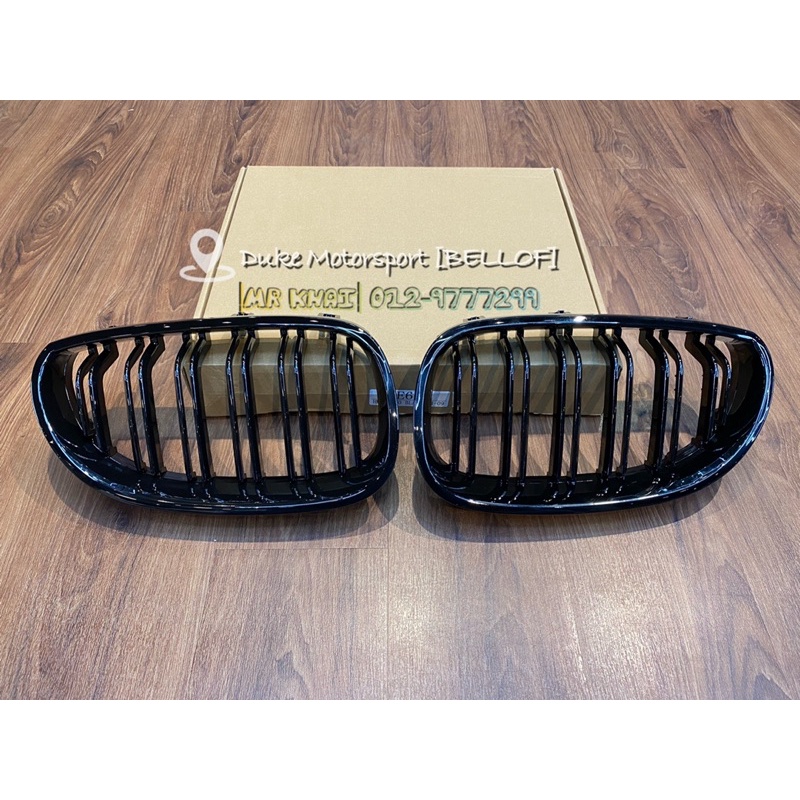 BMW E60 M5 Twin Pin Kidney Front Grill Grille Gloss Black | Shopee Malaysia