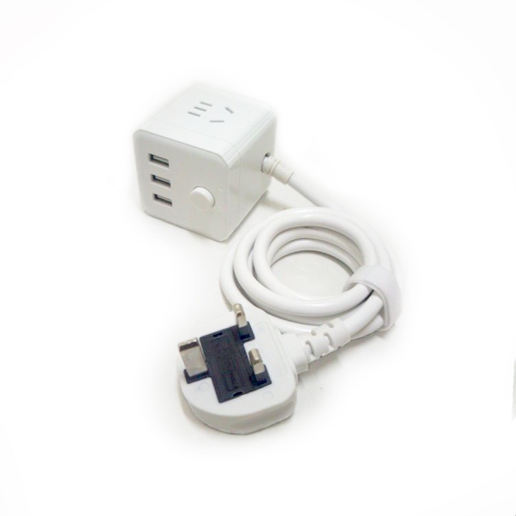 -Ready Stock Mini Universal Multi Power Cube Socket Travel Plug with ...