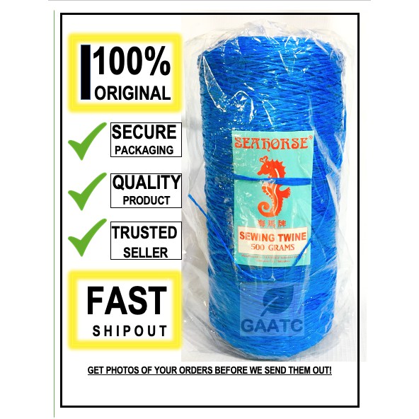 VEGETABLE SEWING TWINE ROLL PANGBALAG 500 GRAMS (BLUE) | Shopee Malaysia