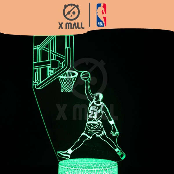 [NBA 3D Lamp (Michael Jordan)] Night Lamp NBA Basketball USB Lighting ...