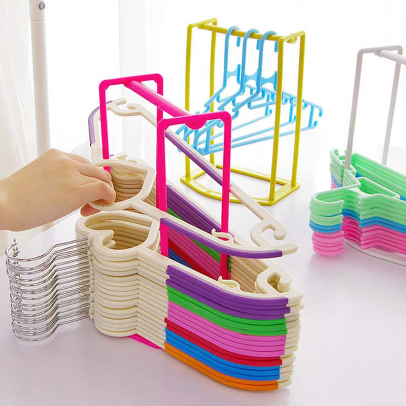 Hanger Organizer Storage Rack Balcony Clothing Assembly Portable ...