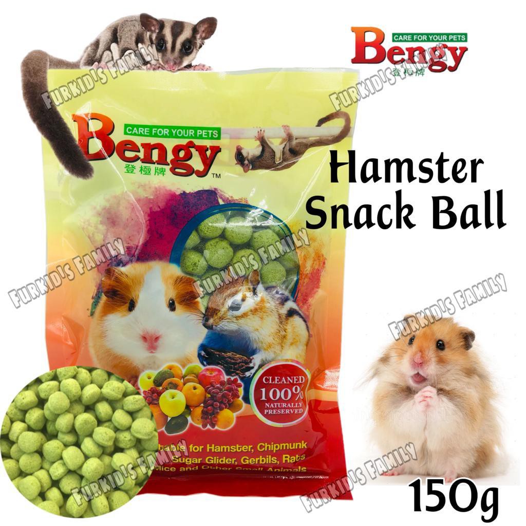 Bengy Hamster Snack Ball – 150g Hamster, Rabbit, Guinea Pig Snack Food ...