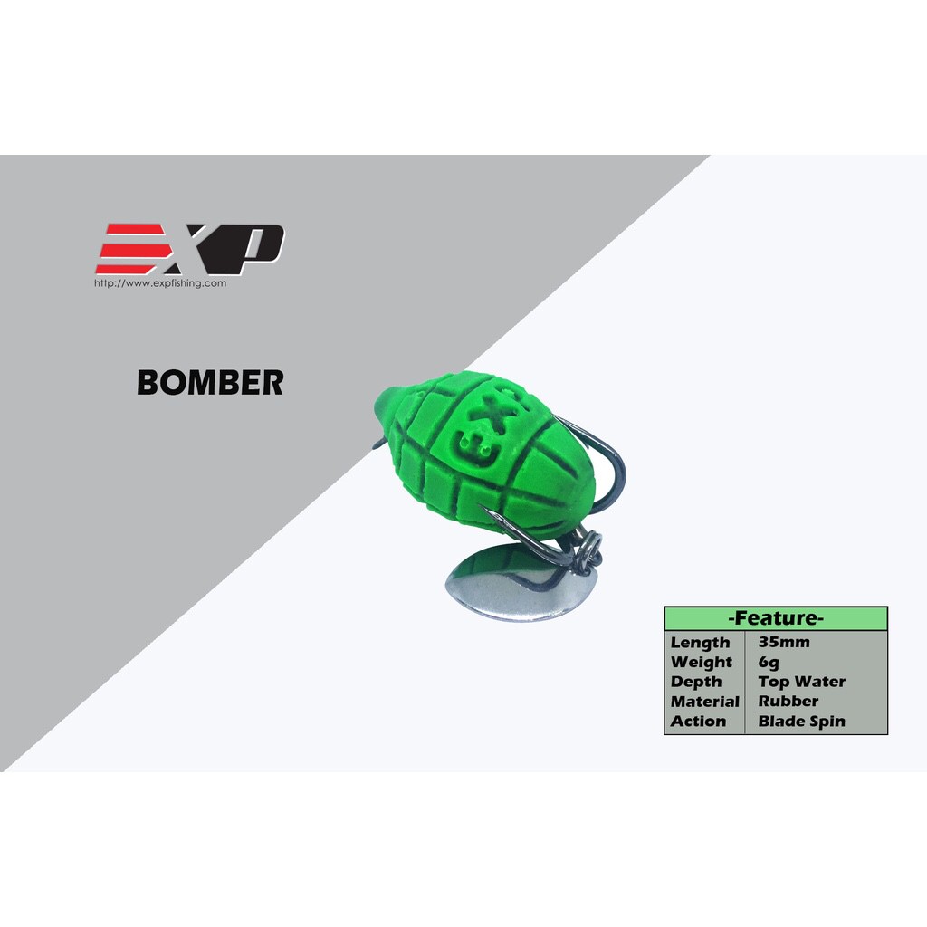 EXP BOMBER SOFT RUBBER FROG EXPERT FOR SNAKEHEAD HUNTER | Shopee Malaysia