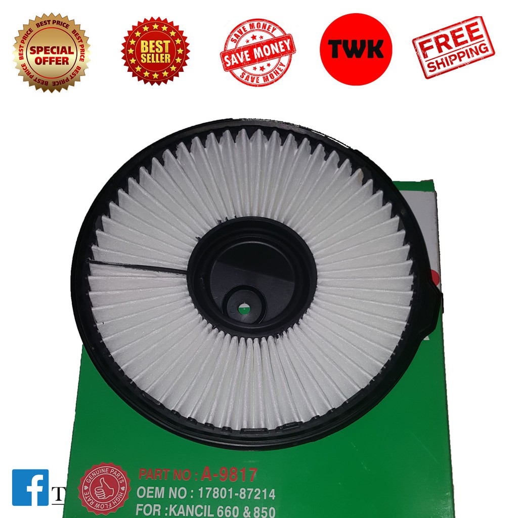 Perodua kancil 660 & 850 Air Filter (A-9817 / 17801-87214) | Shopee ...