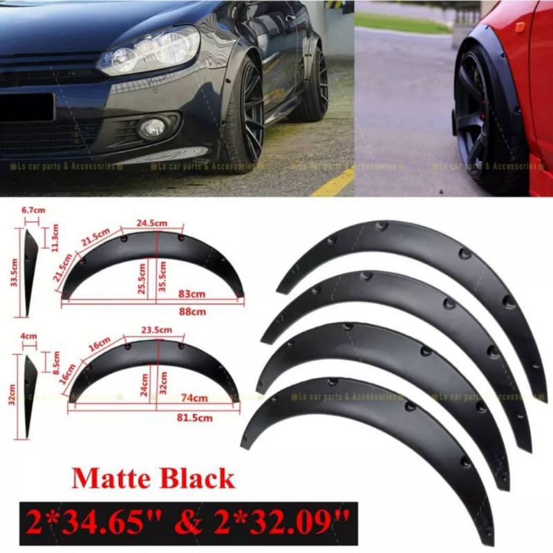 Rocker Vent Cover Lip High Quality ABS Wide body car side trim Front ...