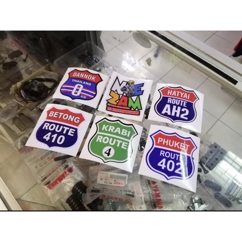 STICKER ROUTE BETONG / HATYAI / DANNOK / KRABI / PHUKET BY NIEZAM ...