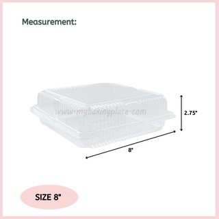 Plastic Box Transparents Box Kotak Kuih Donut Box Kek Marble Sandwich ...