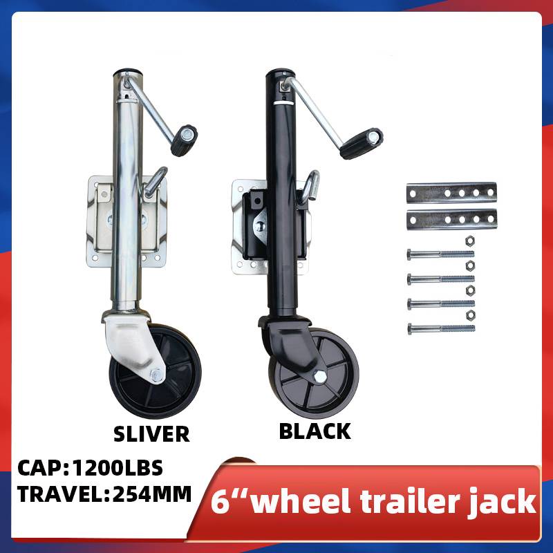 New 6inch solid wheel 1200LBS Trailer jack jockey wheel boat RV trailer ...