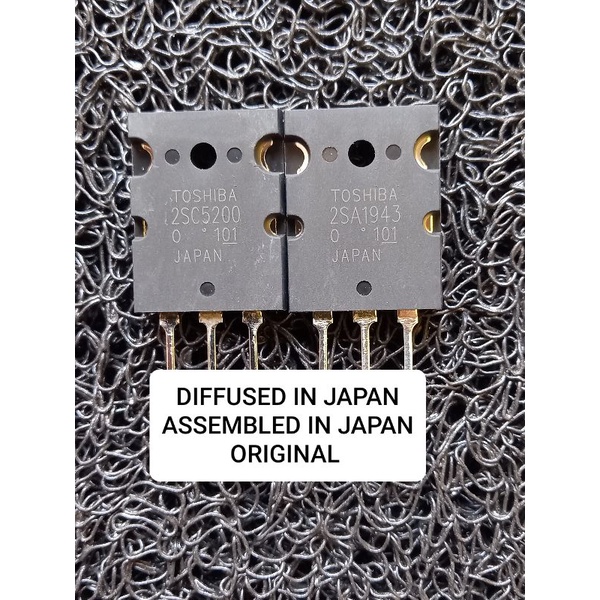 Toshiba TRANSISTOR 2SC5200 - 2SA1943 JAPAN Original TR 2SC 5200-2SA ...