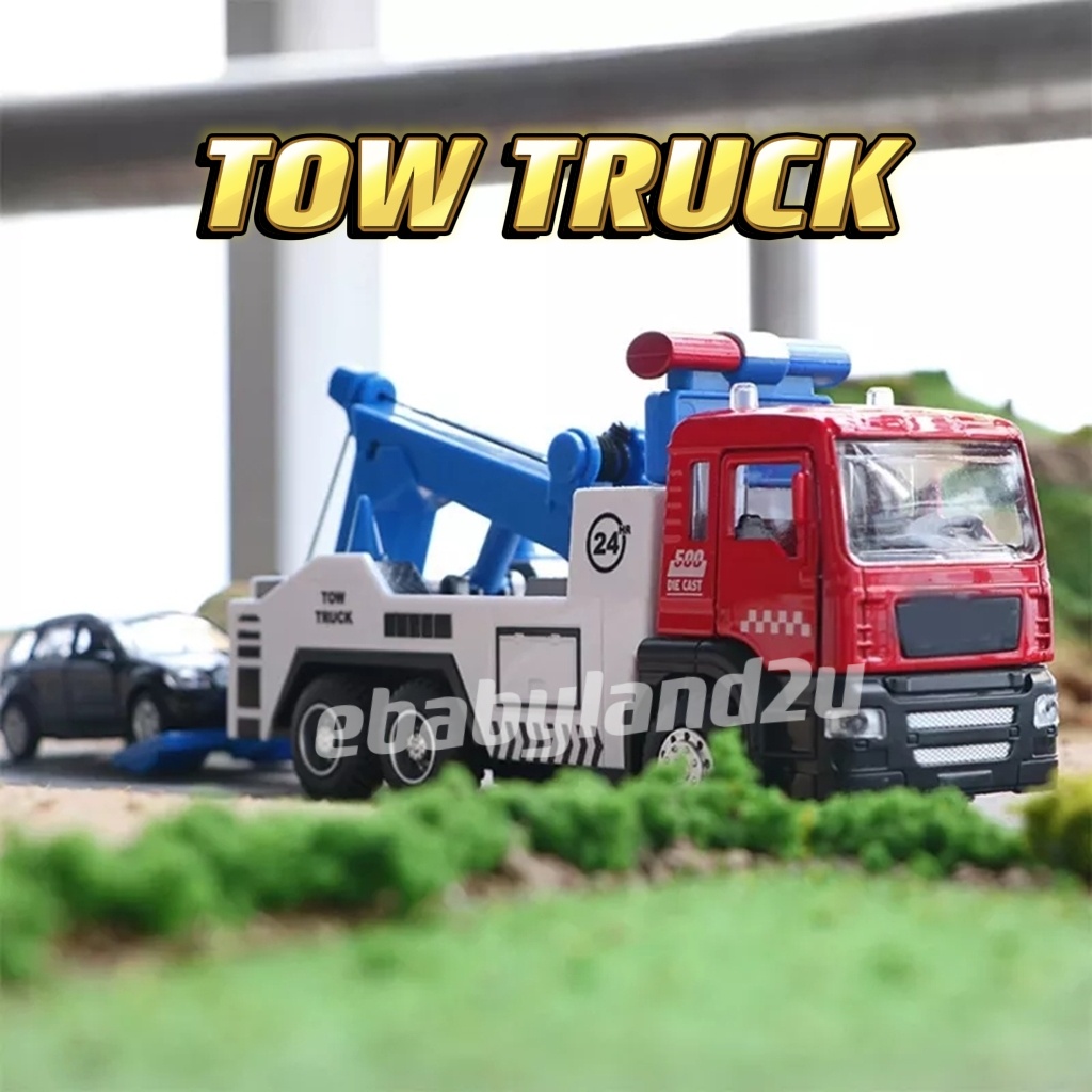 Die Cast 1:50 Alloy Towing Truck Toy With Lights And Sound Diecast ...