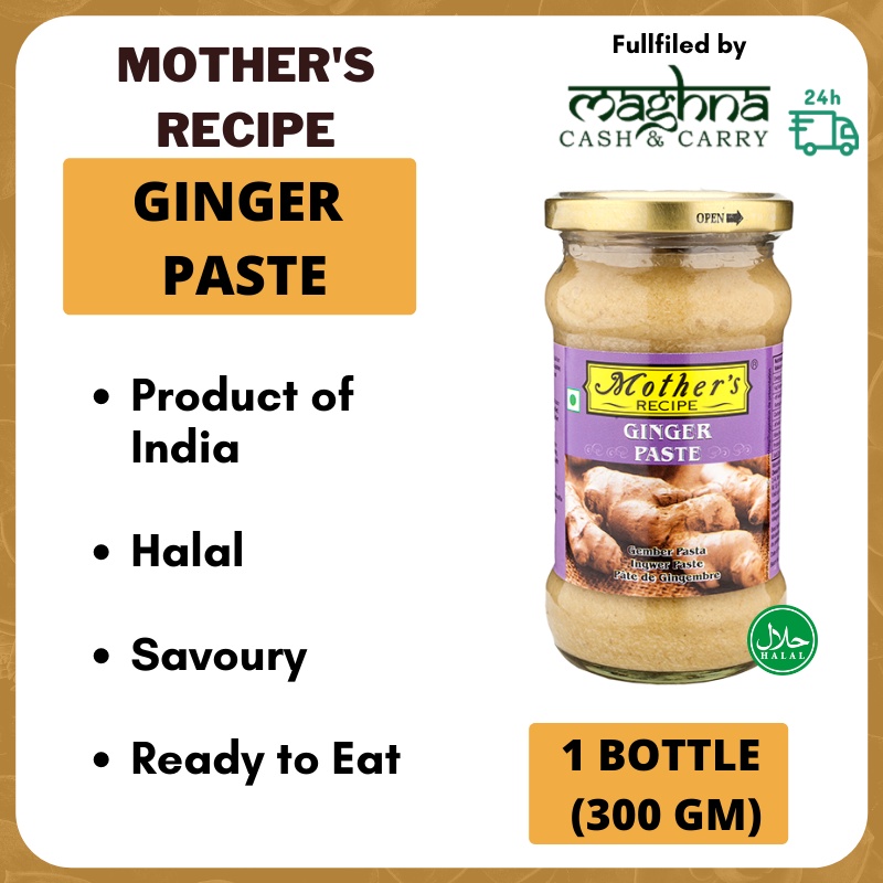 Mother's Recipe Ginger Paste (Halia Kisar/ Pes) - 1 Bottle (300 g ...