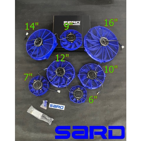 ️SARD® RACING BLUE RADIATOR FAN 12V (SLIM TYPE ) | Shopee Malaysia