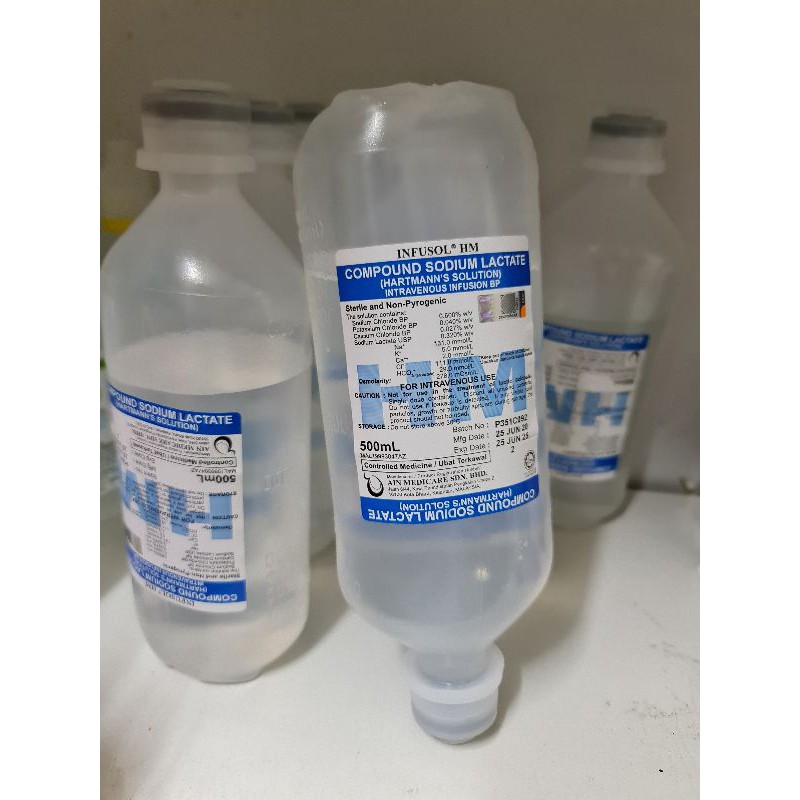 ⚡READY STOCK⚡ INFUSOL COMPOUND SODIUM LACTATE (HARTMANN'S SOLUTION ...