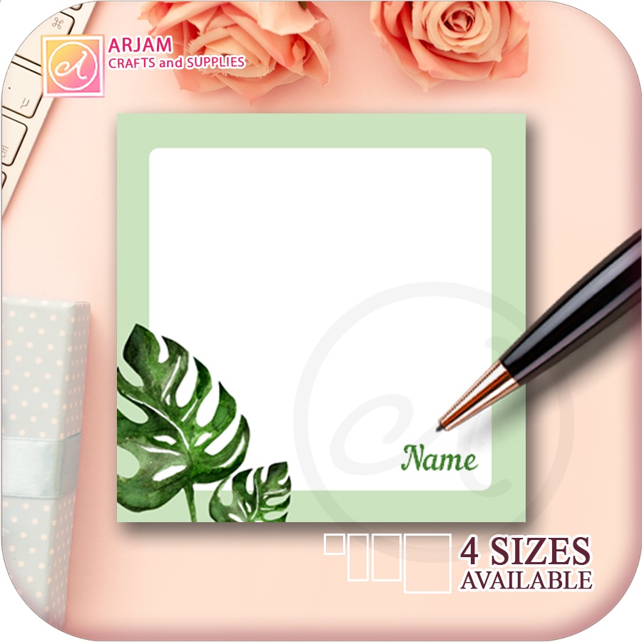 NP06 - Personalized Notepad with Name, 50 Sheets, Handmade Stationery ...
