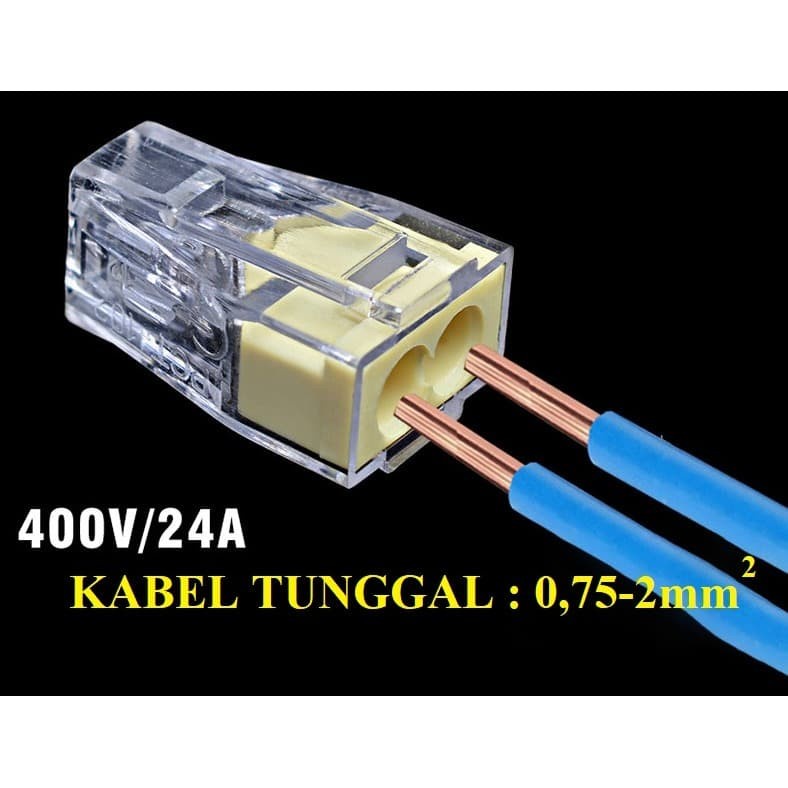 Cucuk Terminal 2 Cable PCT 102 Push Wire Connector Plug Connector ...