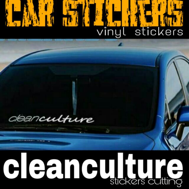 clean culture car sticker / Sticker kereta clean culture | Shopee Malaysia