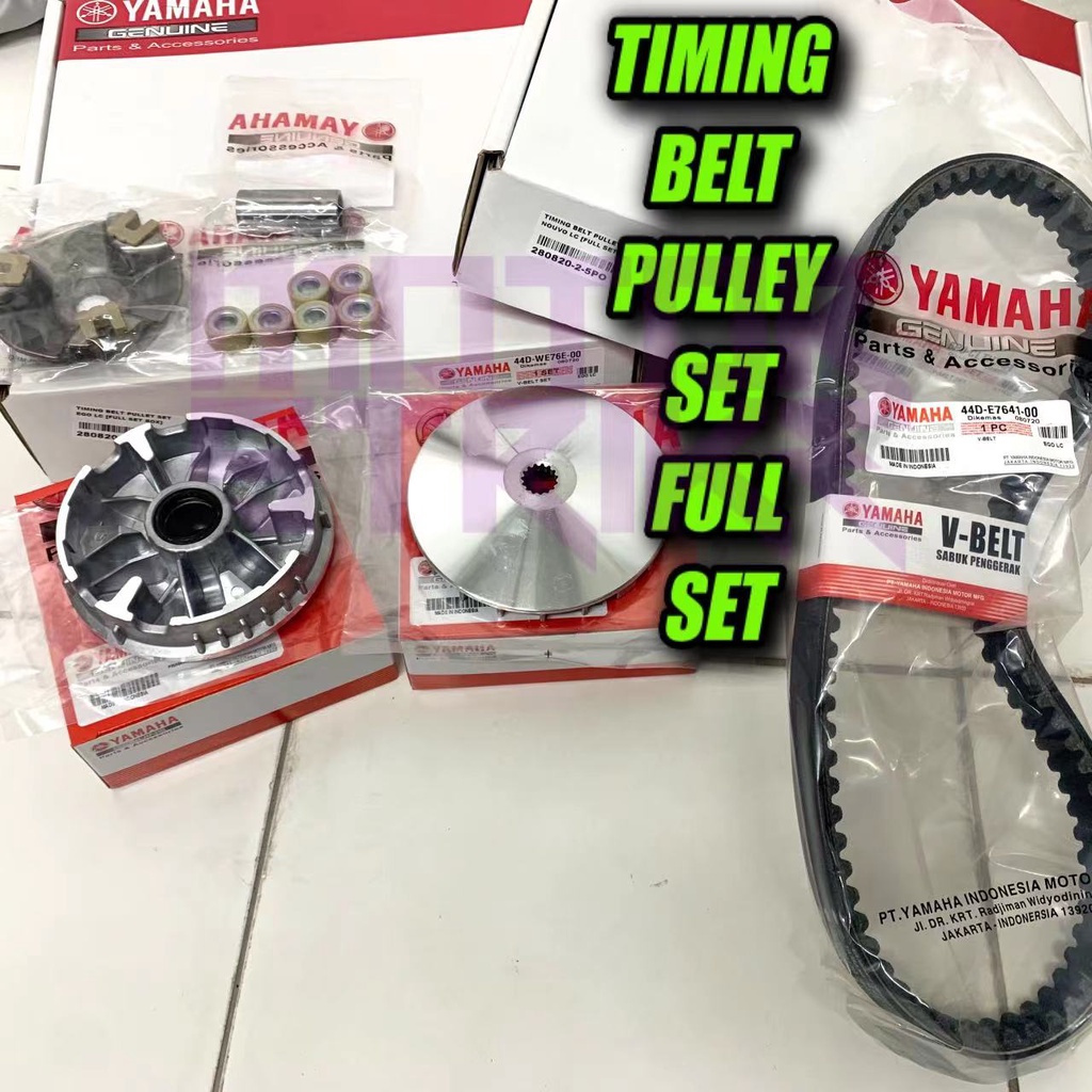 YAMAHA ORIGINAL TIMING V BELT PULLY PULLEY FRONT FULL SET SCOOTER EGO LC/AVANTIZ/EGO/EGO S FI ...