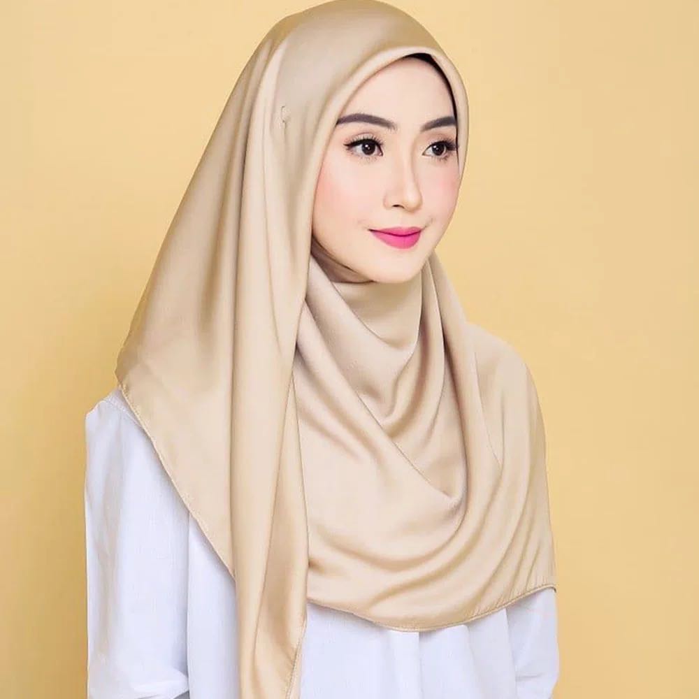 PROMOSI ! READY STOCK Tudung Bawal Tudung Satin Silk Plain Hijab Design ...