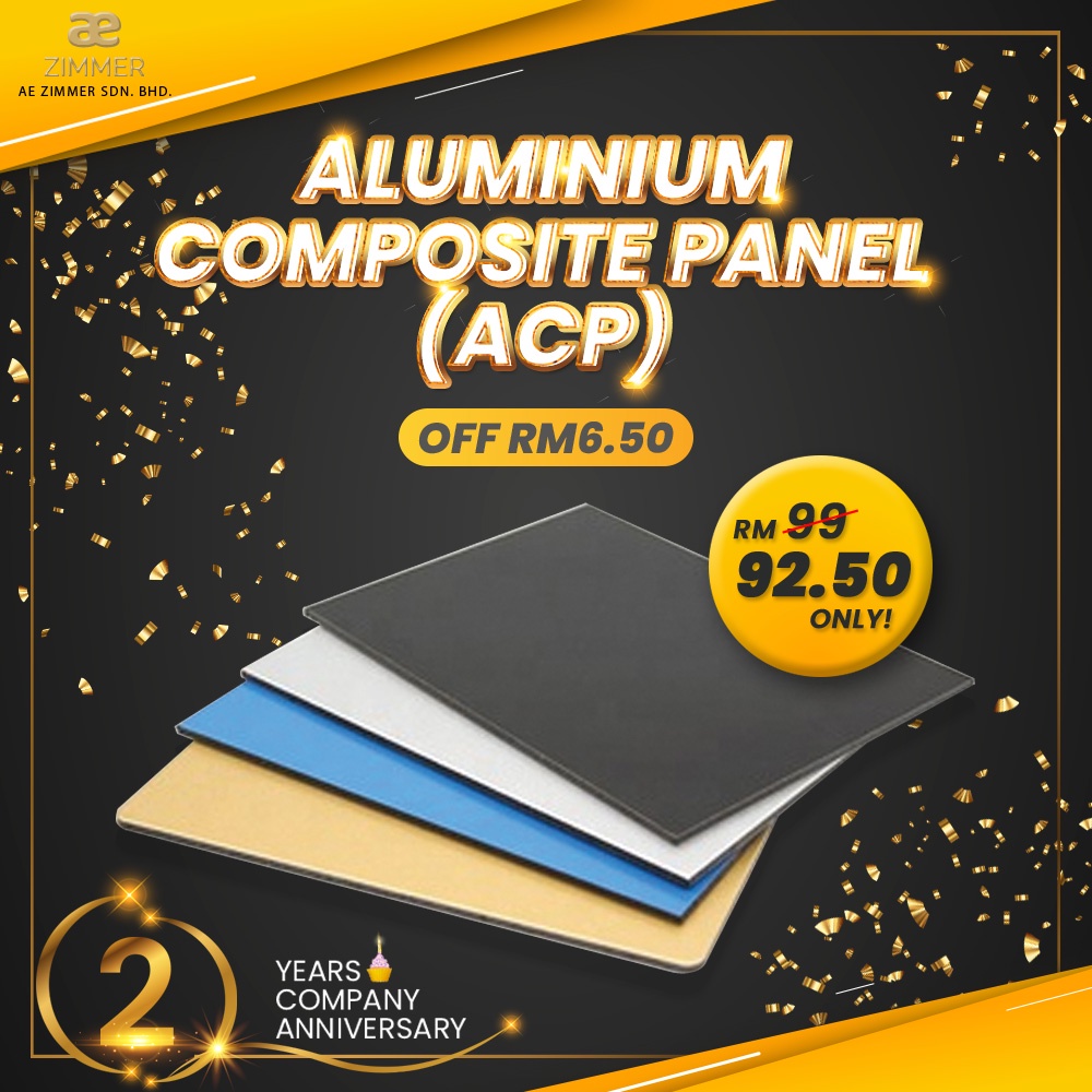 AE ZIMMER J1 4x8feet Aluminium Composite Panel Single Face Colour 3mm ...