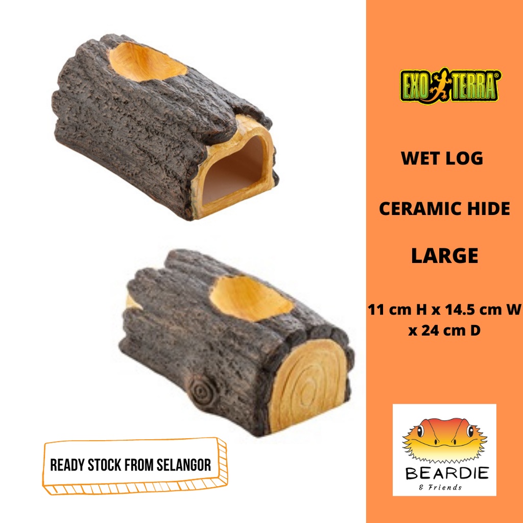 EXO TERRA WET LOG CERAMIC HIDE LARGE (PT3178) | Shopee Malaysia