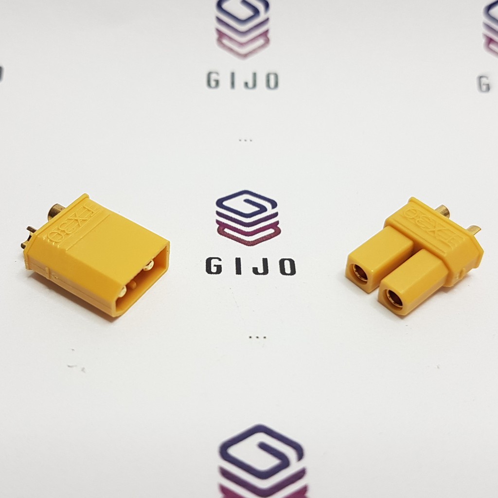 [GIJO] XT30 Gold Plated Connector Plug Socket Adapter Male Female Set ...