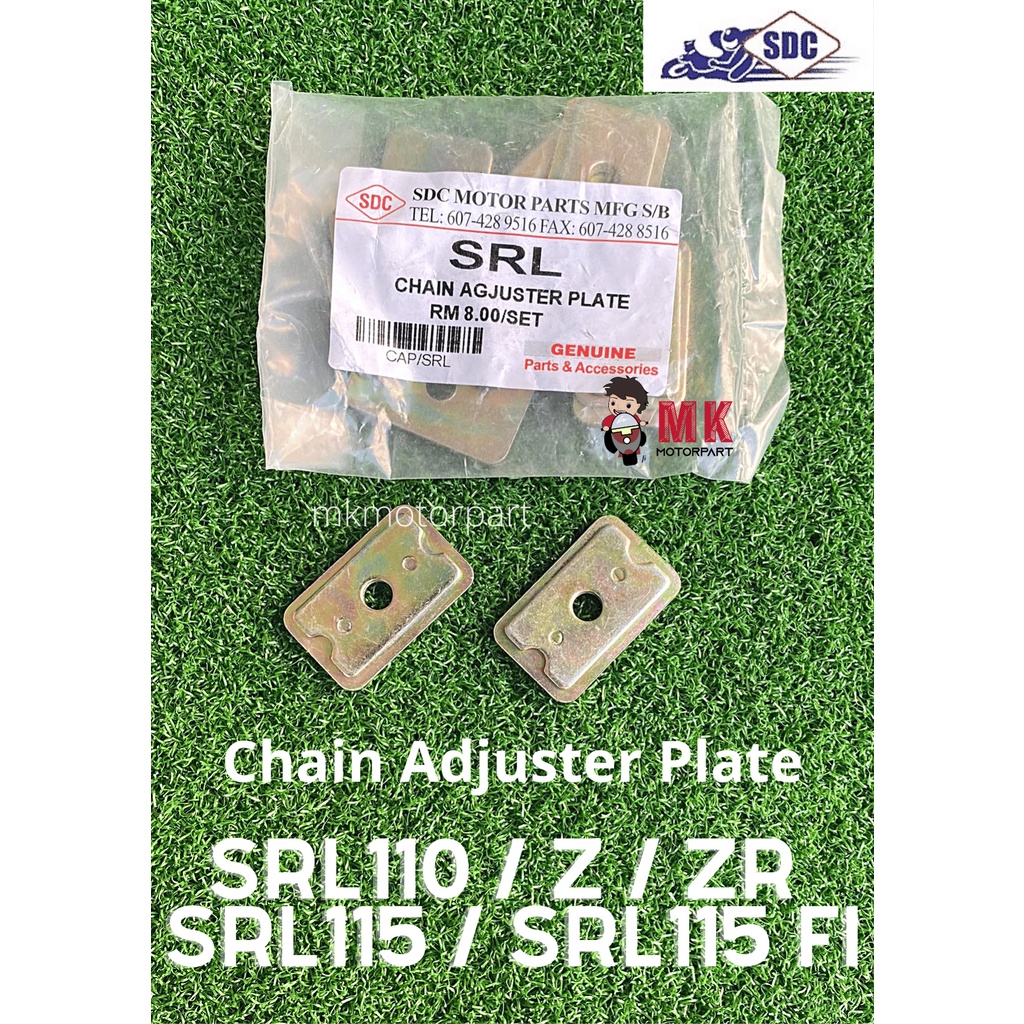 (2Pcs) PLATE Chain Adjuster Yamaha Lagenda SRL110 / SRL115 / SRL115Fi ...