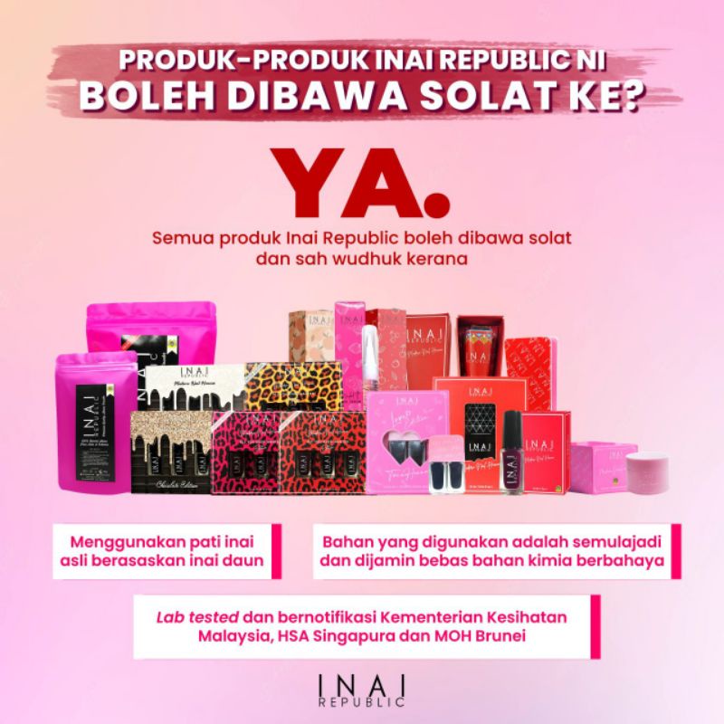 Inai REPUBLIC 💯original hq💯 | Shopee Malaysia