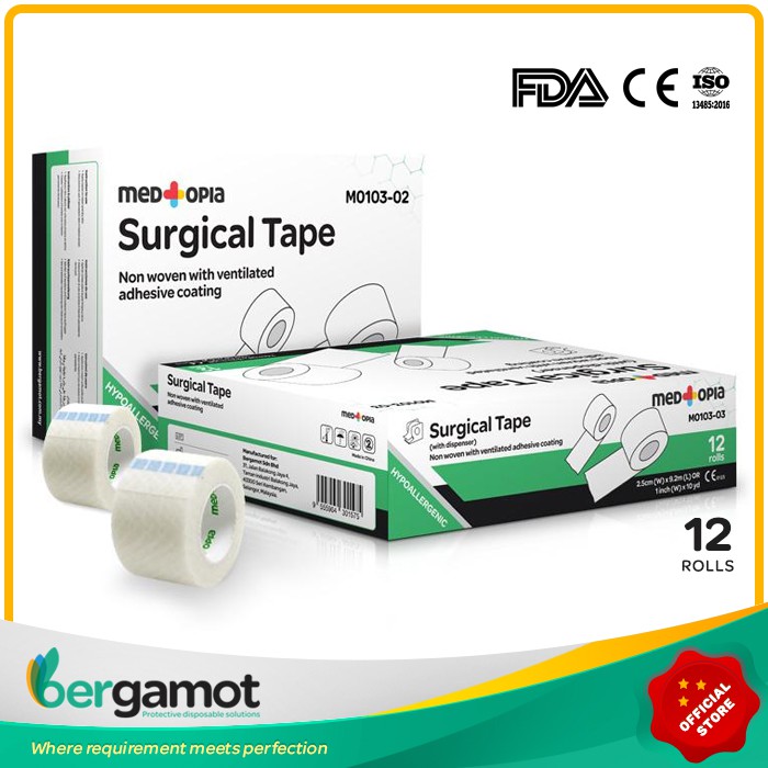 M0103 Medtopia Surgical Tape (12 Rolls) | Shopee Malaysia