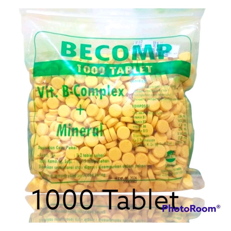 Becomp 1000 TABLETS - Vitamin B complex and minerals for chickens ...