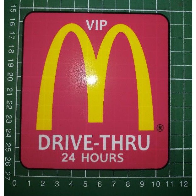 Stickers McDonald DRIVE THRU pelekat dalam Cermin | Shopee Malaysia