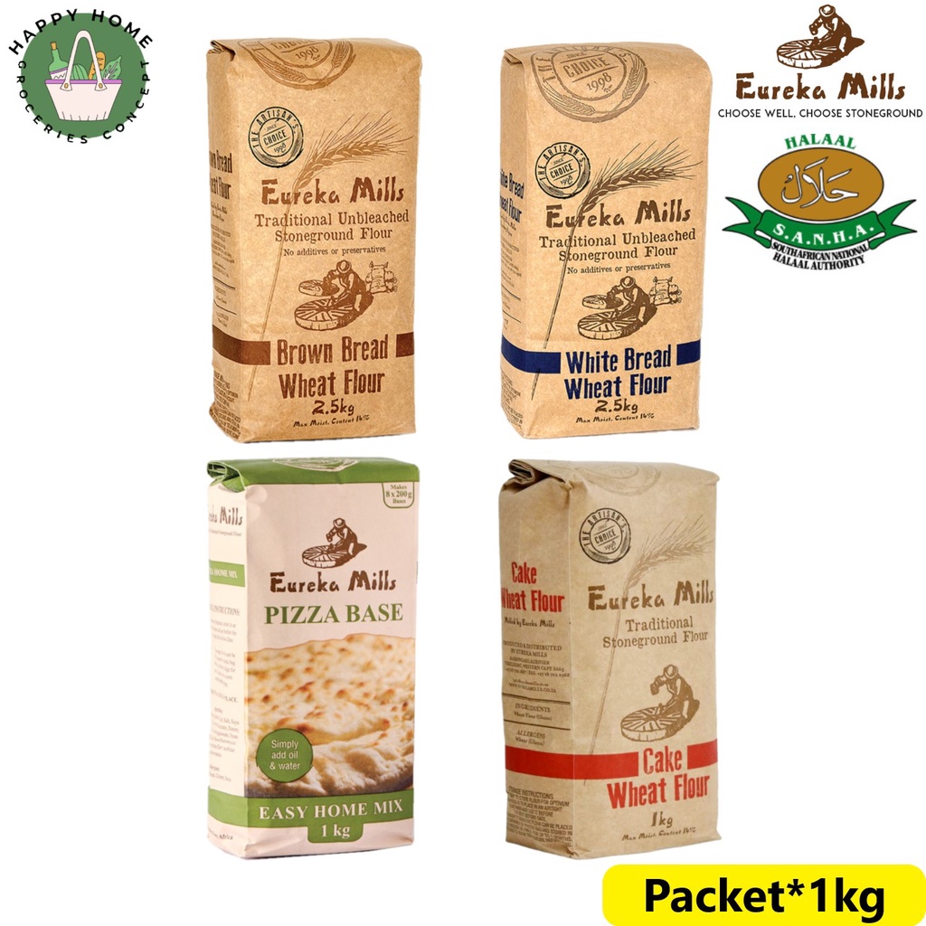 Eureka Mills Pizza Based Easy Home Mix/Cake Wheat Flour/Brown Bread ...