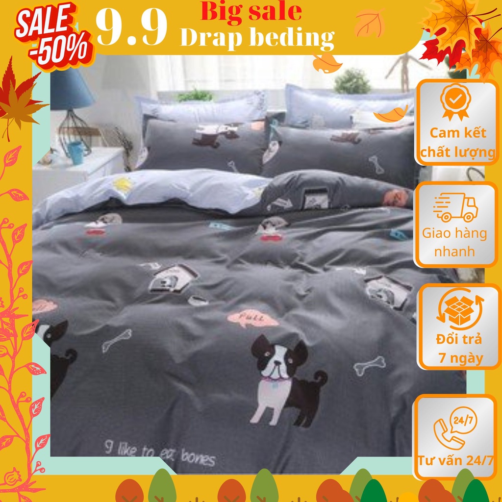 Bed sheets, elastic sheets, sizes 1M2, 1M6,1M8,2M2 and dog pattern ...