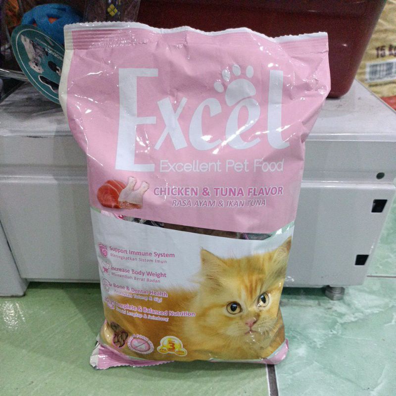 (1kg Package) Excel kitten chicken tuna 500g Freshpack packaging/ Excel ...