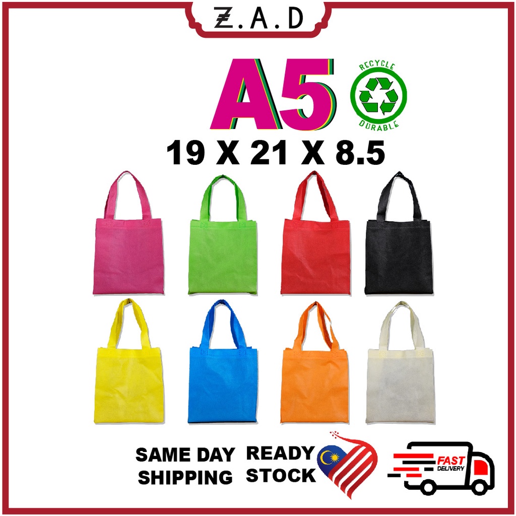 [READY STOCK] Non Woven Bag A5 Shopping Bag , Eco Friendly Reusable ...