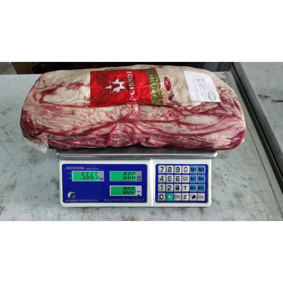 AUSTRALIAN BLACK ANGUS SIRLOIN O’CONNOR BLOCK 5.665KG HALAL (LC ...