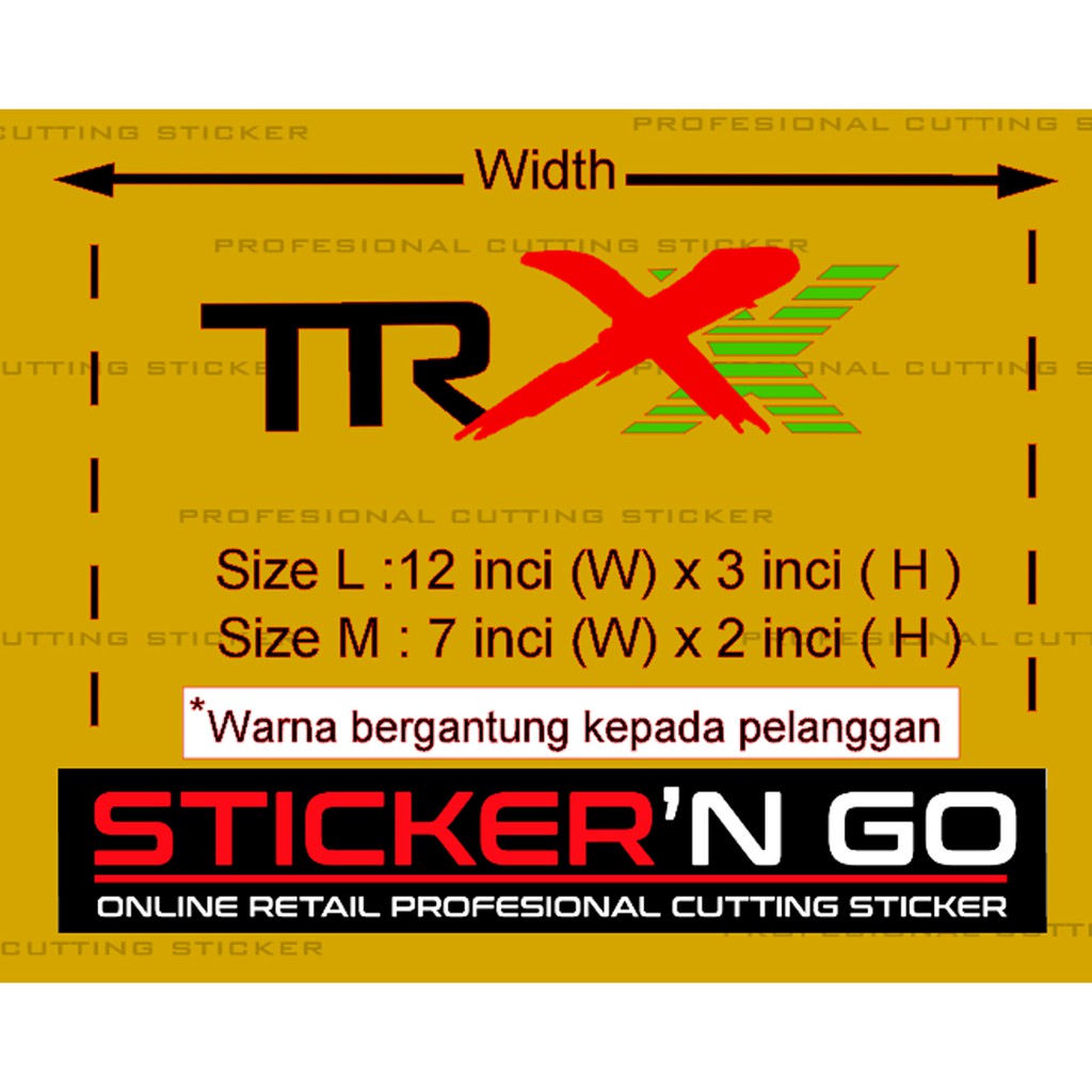STICKER CUSTOM TRXX PERODUA KANCIL DESIGN | Shopee Malaysia