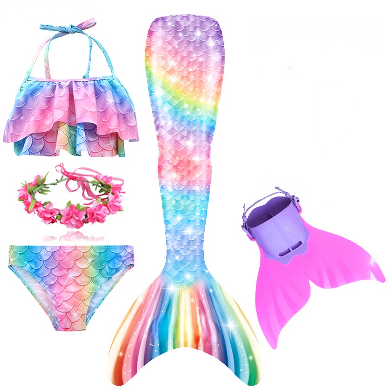 Little Mermaid Tails for Swimming Costume Mermaid Tail Cosplay Bikini ...