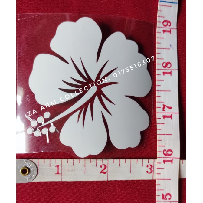 STICKER IRON ON BUNGA RAYA PUTIH | Shopee Malaysia