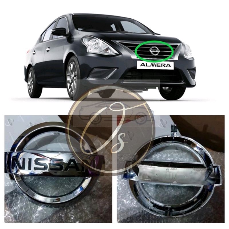 Nissan Almera Front Grille Logo Emblem 2012 -2019 | Shopee Malaysia
