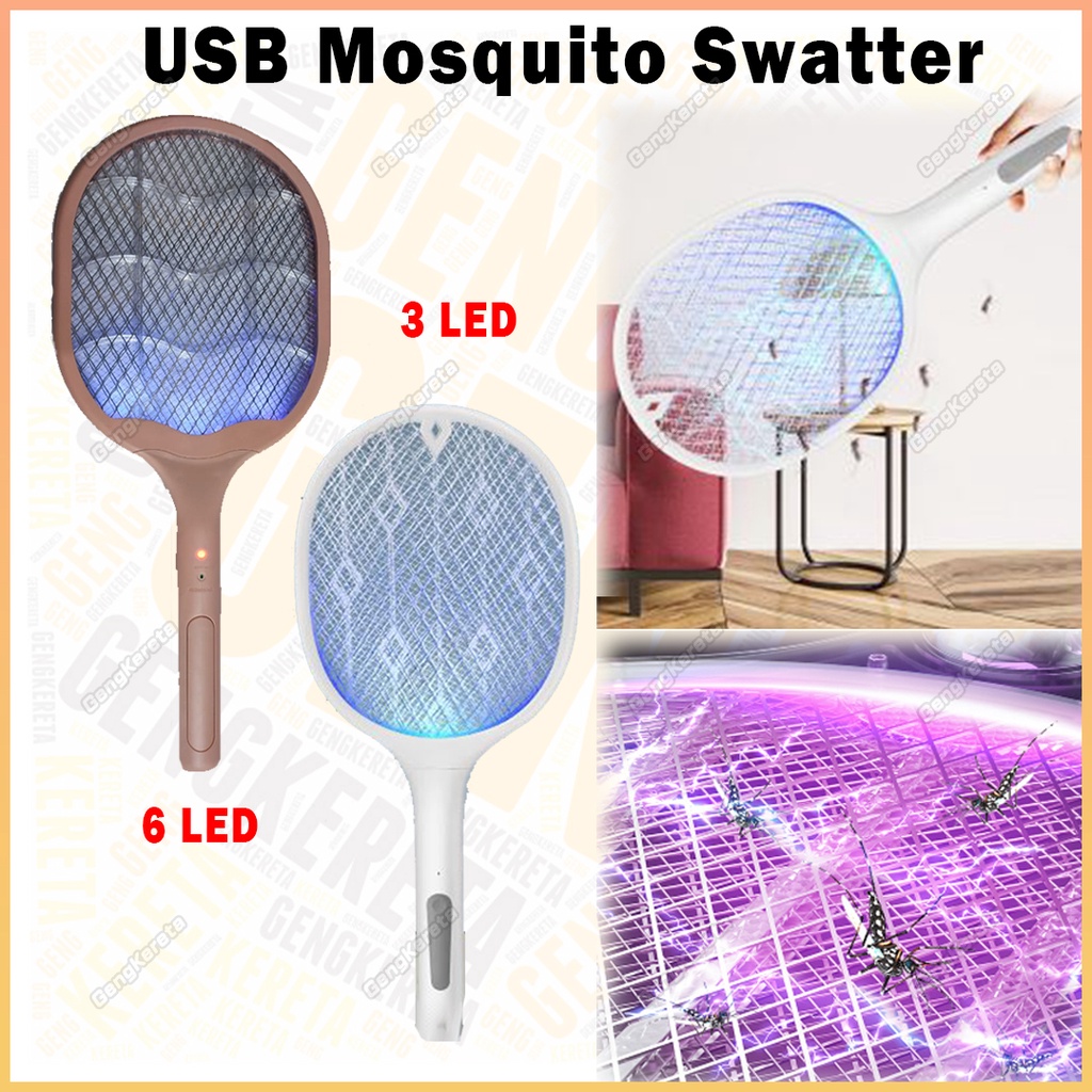 Rechargeable Mosquito Racket Electric Fly Swatter Mosquito Swatter ...