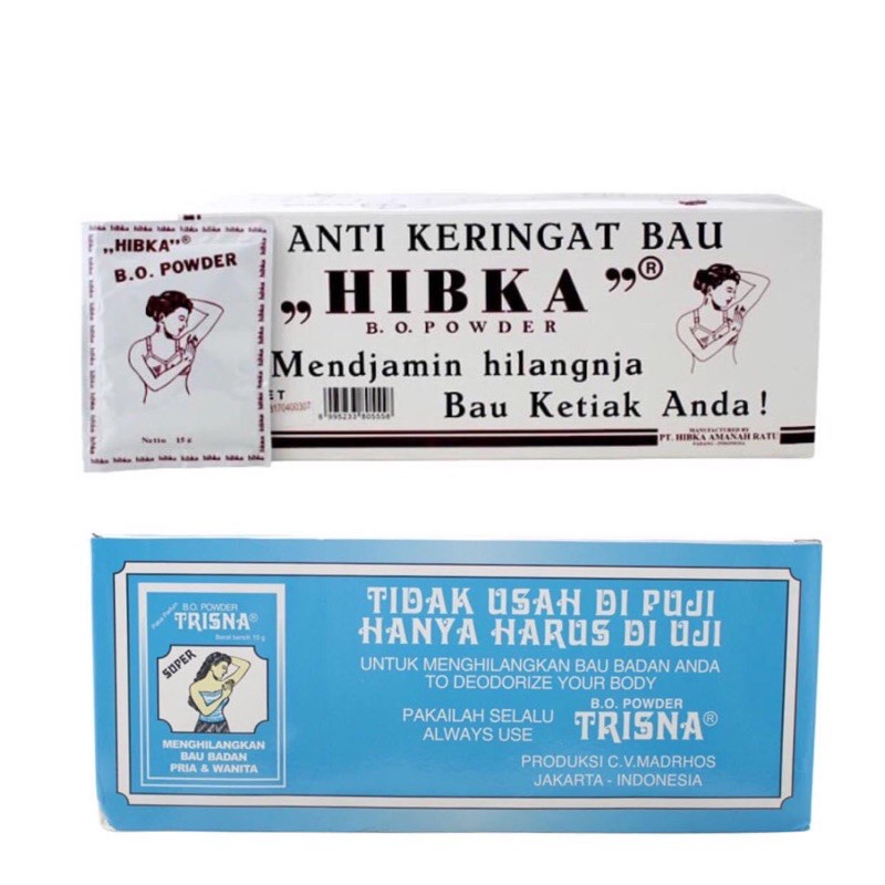 bedak hibka / bedak trisna bedak ketiak (50pcs) | Shopee Malaysia