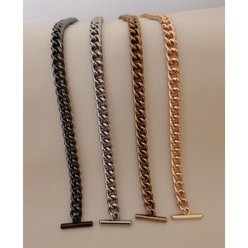 Bag Strap Female Chain Crossbody Side T-Buckle Accessories Metal ...