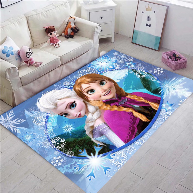 Frozen Carpets Elsa Rugs Cartoon Kids Room Carpet Permaidani Girl Room ...
