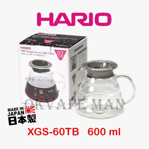 Hario V60 Range Server Clear 600 Ml XGS-60TB Cloud Kopi Coffee | Shopee ...