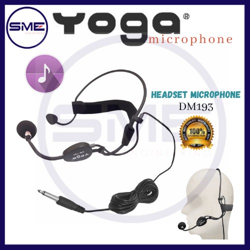 YOGA DM-193 HEADSET CLIP ON MIC MICROPHONE MIKROFON PEMBESAR SUARA MIK ...
