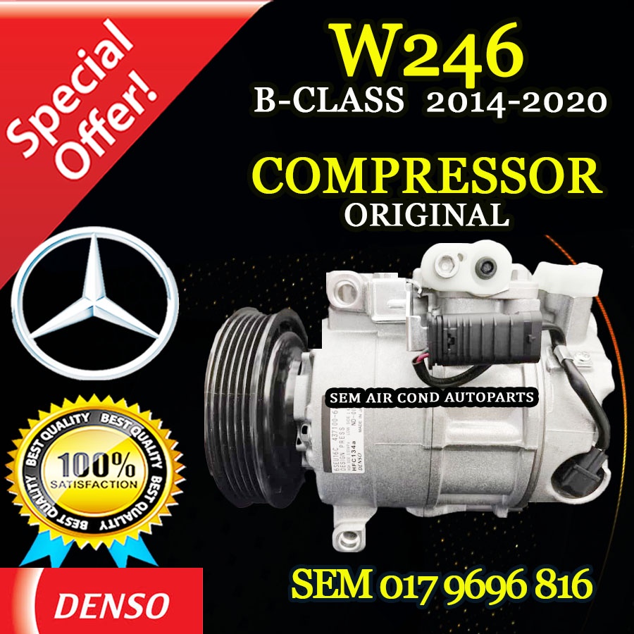 MERCEDES-BENZ W246 B-CLASS 2014-2020 YEAR 6SEU16C 5PK ORIGINAL DENSO ND ...