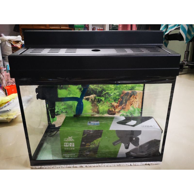Set Aquarium glass / kaca Decorative, Deco 43cm x 22.5cm x 30.5cm(h ...