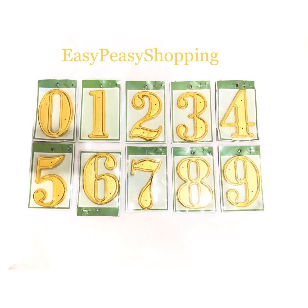 Plated House Door Address Number Digit /Nombor Rumah Alamat /Nombor ...