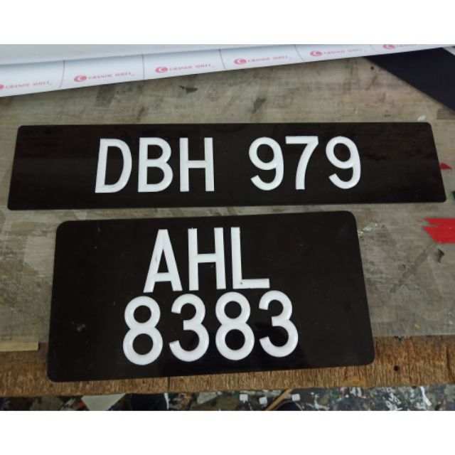 Number Plate kereta (1pc) (size ukuran standard JPJ) | Shopee Malaysia