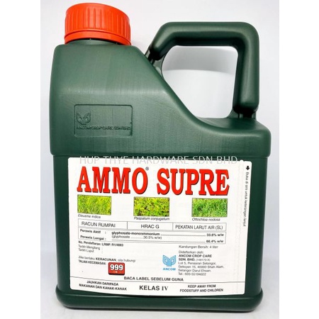 Ammo Supre 4 liter Racun Rumput tahan lama Glyphosate Monoammonium 33.6 ...